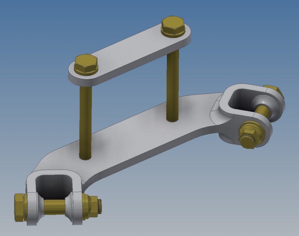 Drag Link Shackle - Gyro Technic - Drag link shackle for light aircraft.