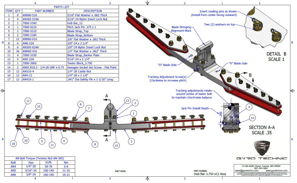 Razor Blades - Gyro Technic - Performance Rotor System for Gyroplanes!