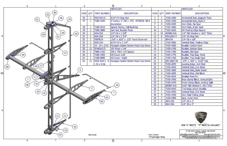 Tall Tail - Gyro Technic - Tall tail assembly for gyroplane