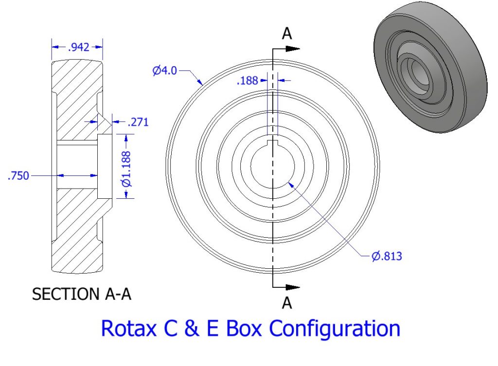 4" Rubber Drive Wheel - Gyro Technic
