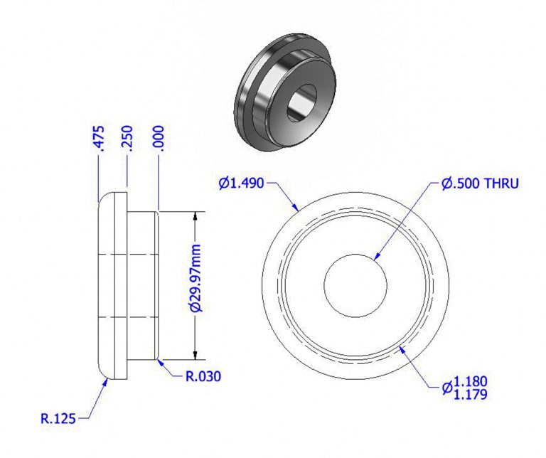 5206 Bearing Cap - Gyro Technic